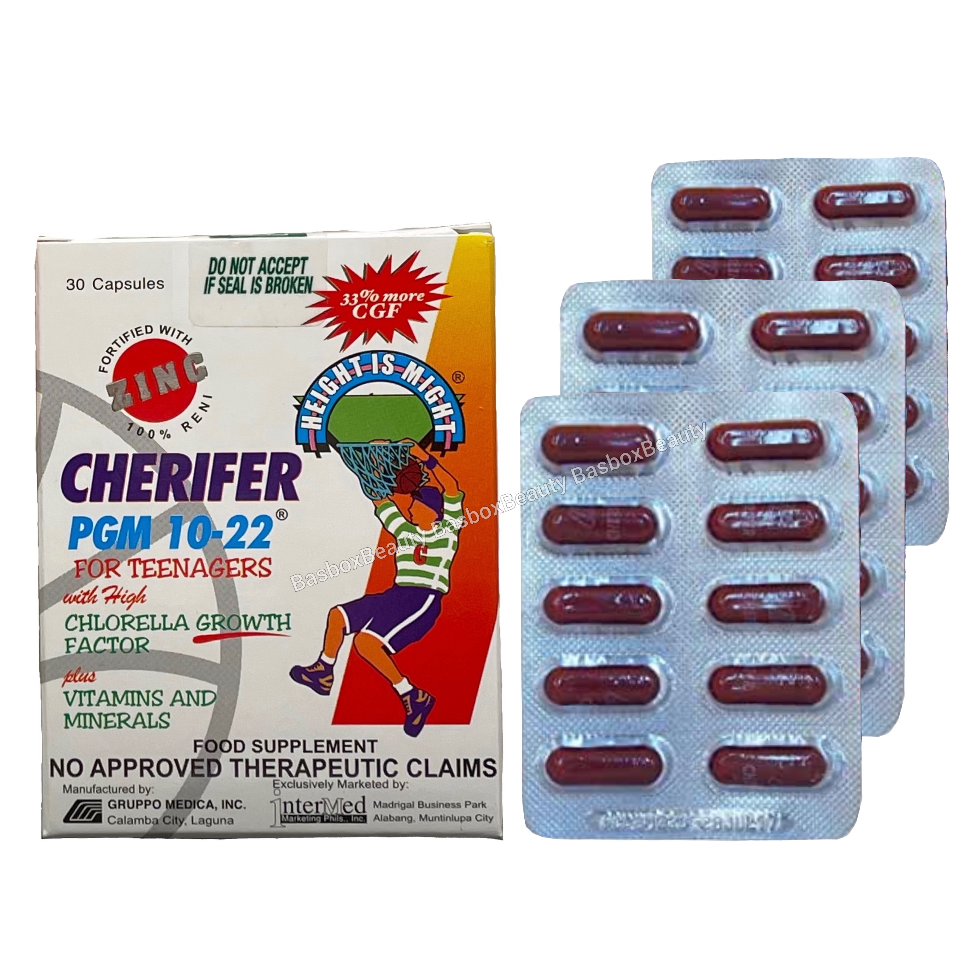CHERIFER PGM 10-22 WITH ZINC Vitamins / Minerals / Zinc / Chlorella ...